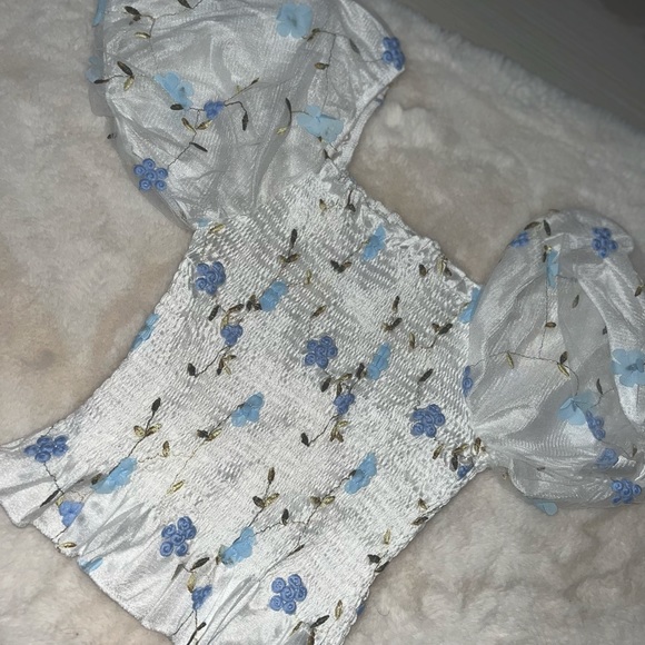 Tops | Whiteblue Top | Poshmark